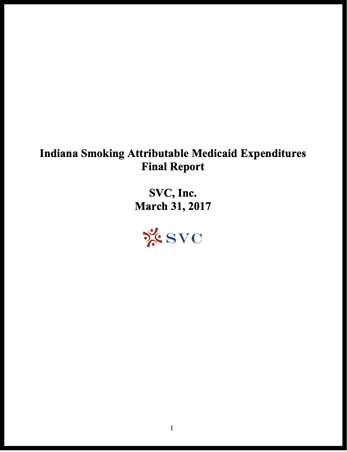 Indiana Smoking-Related Medicaid Expenditures – RMFF